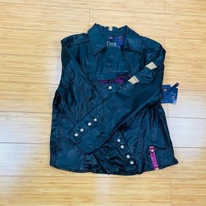 Dereon | Jackets & Coats | Dereon Beyonce Black Diamond Wash Faux ...